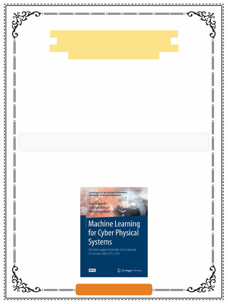 Machine Learning for Cyber Physical Systems Selected papers from the ...