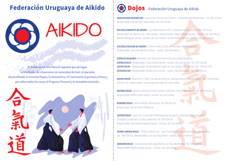 Dojos de Aikido en Montevideo | PDF | Artes marciales japonesas ...