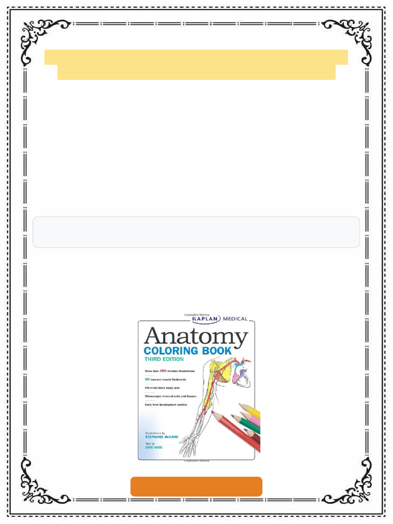 Anatomy Coloring Book 3rd Edition Stephanie Mccann ebook digital ...