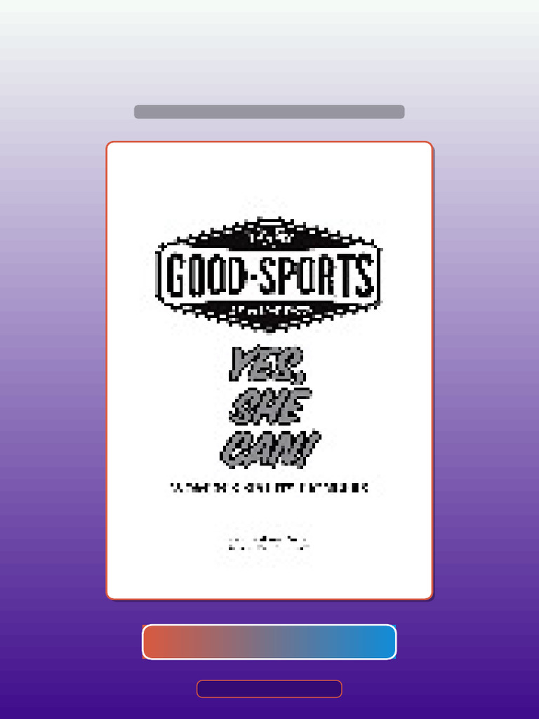 Test Bank For Yes She Can Womens Sports Pioneers | PDF | Multiple Choice