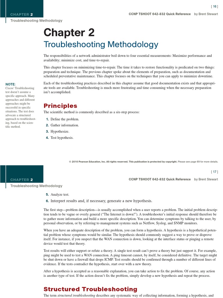 Troubleshooting Methodology: Principles | PDF | Troubleshooting ...