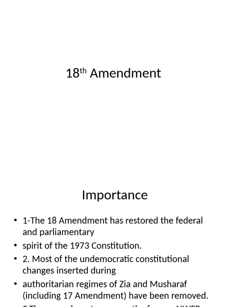 Extra 2 PP 18th Amendment | PDF | Parliament Of Pakistan | Government