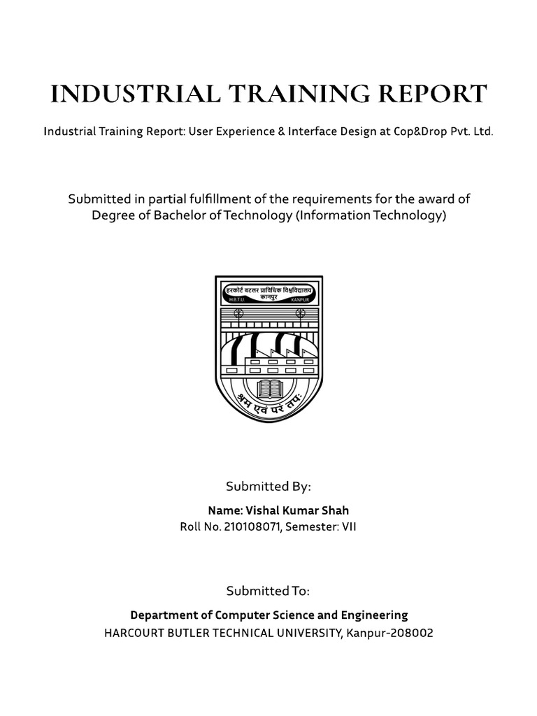 Industrial Training Report | PDF