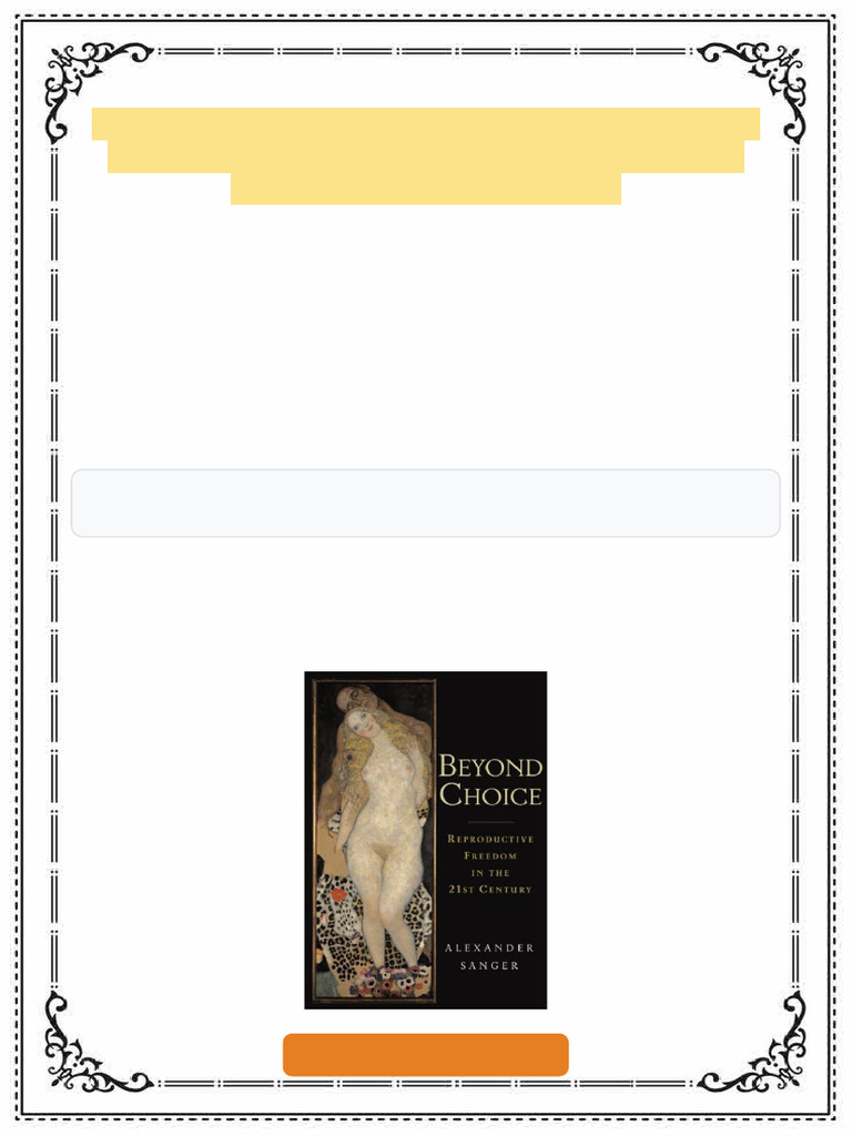 Beyond Choice Reproductive Freedom in The 21st Century 1st Edition ...
