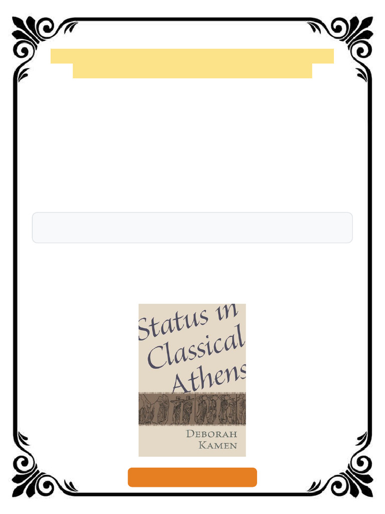 Status in Classical Athens Deborah Kamen ebook all formats available ...
