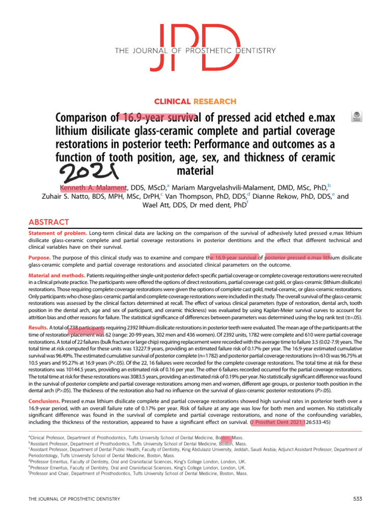 Malament, Survival of Partial Coverage in 17 Years - 251208 - 145020 | PDF