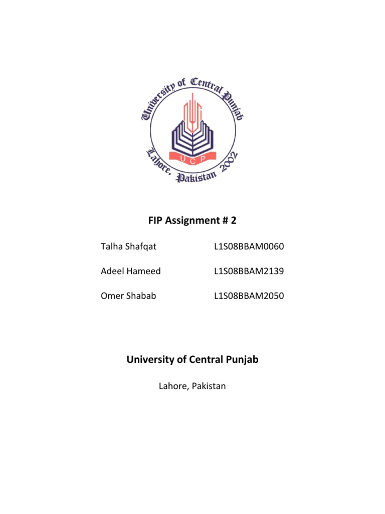 FIP Assignment # 2 | PDF | Money Supply | Inflation