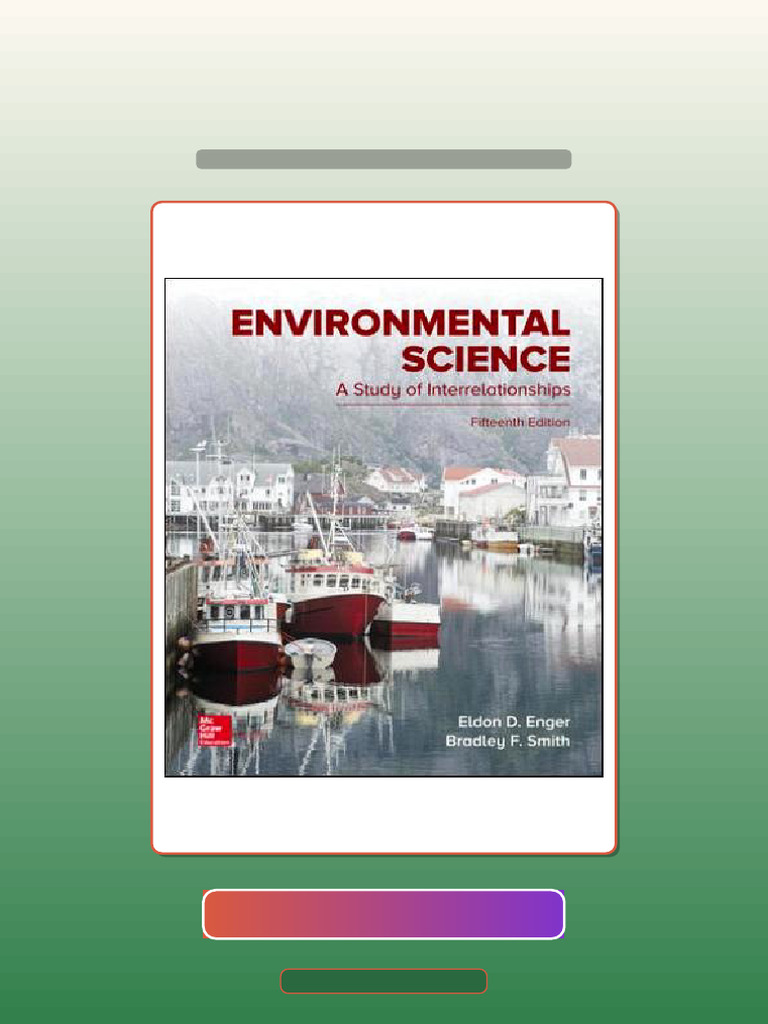 Environmental Science 15th Edition Eldon Enger Bradley Smith eBook and ...