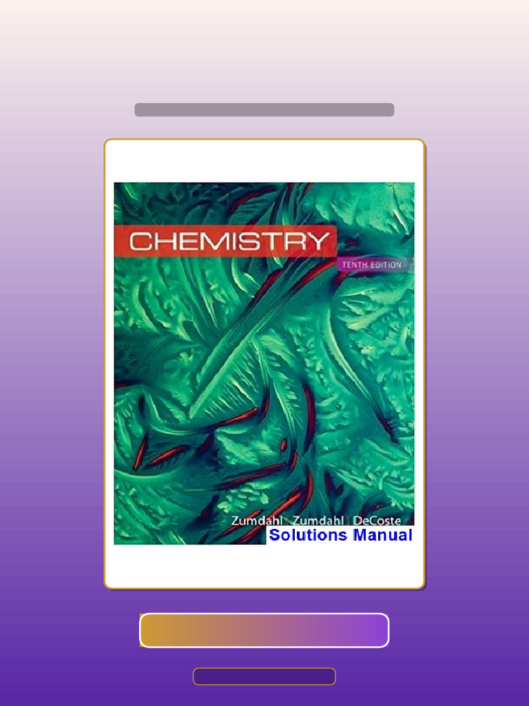 Test Bank For Chemistry 10th Edition Zumdahl Exam Prep | PDF | Acid ...