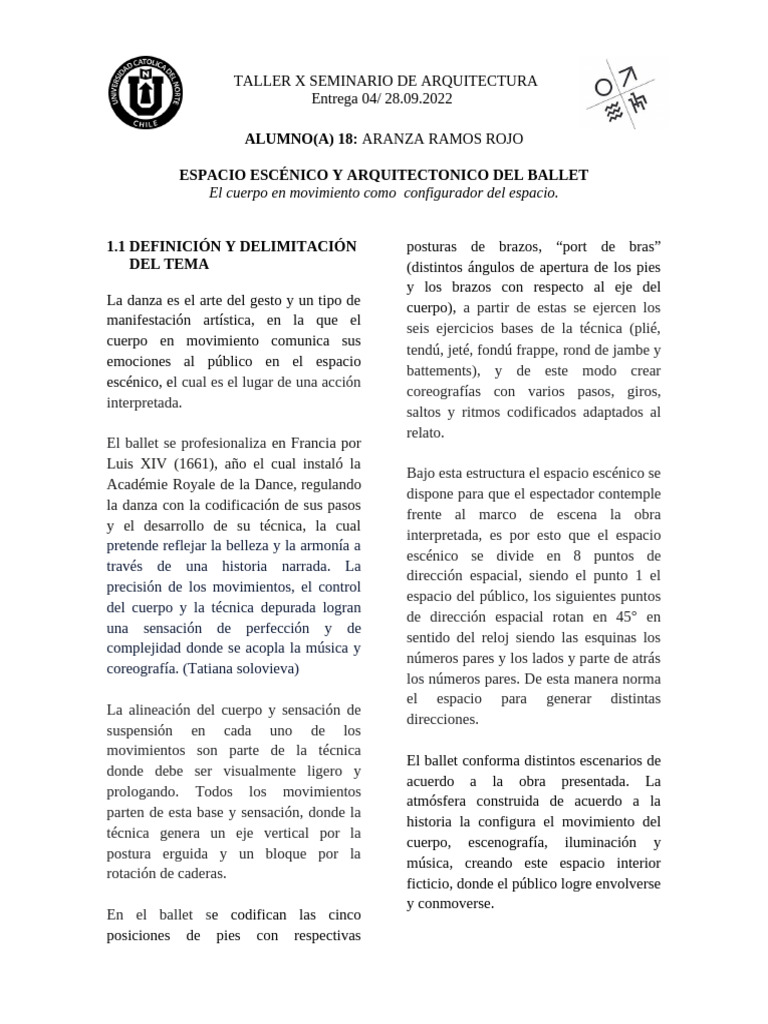 Ramos Rojo, Aranza - Entrega 5 | PDF | Bailes | Ballet