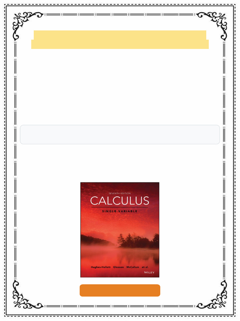 Calculus Single Variable Bretscher Ebook Fresh Digital Master | PDF ...