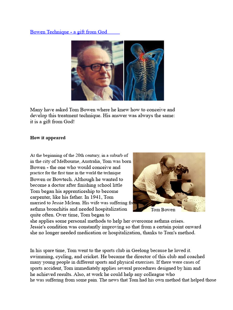 Bowen Technique | PDF | Fibromyalgia | Migraine
