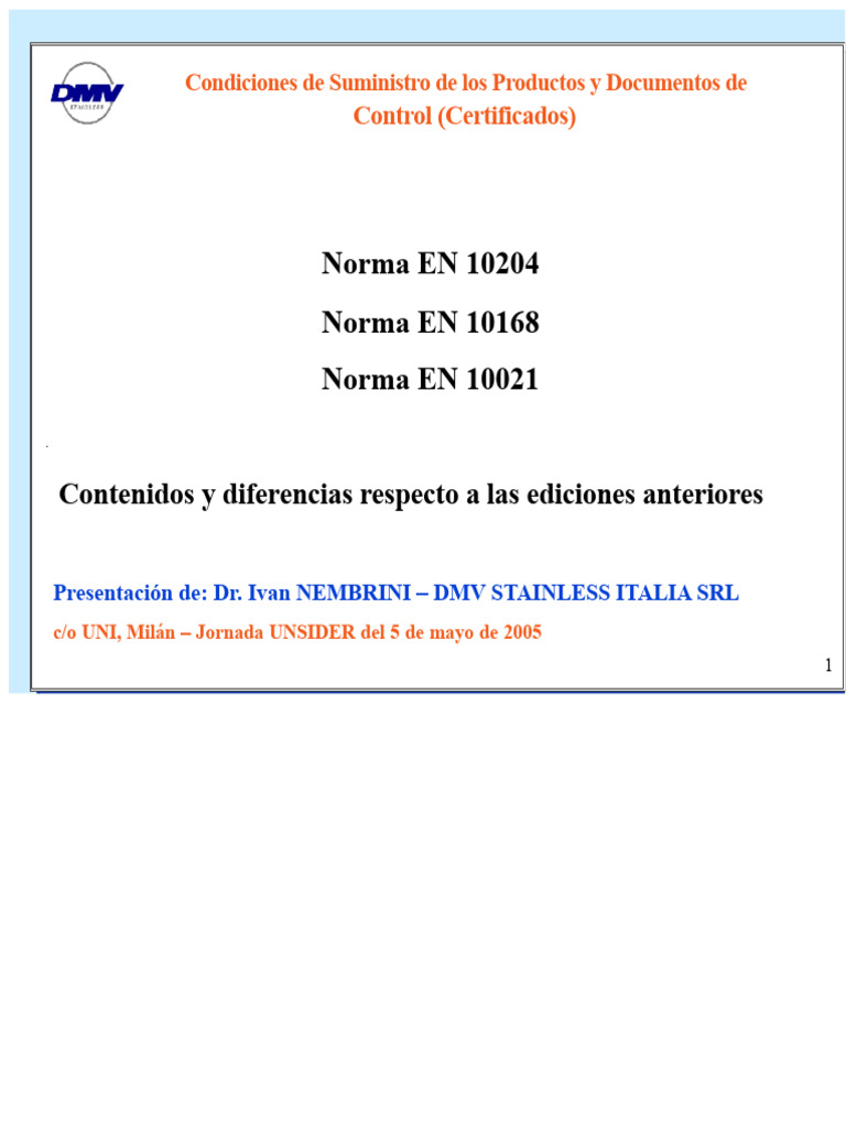EN_10204 | PDF | Acero