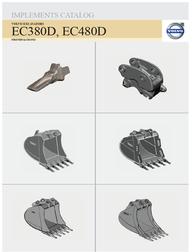 AttachmentCatalogue_EC380D_EC480D_PT-BR_83-A | PDF | Rock (Geology) | Truck