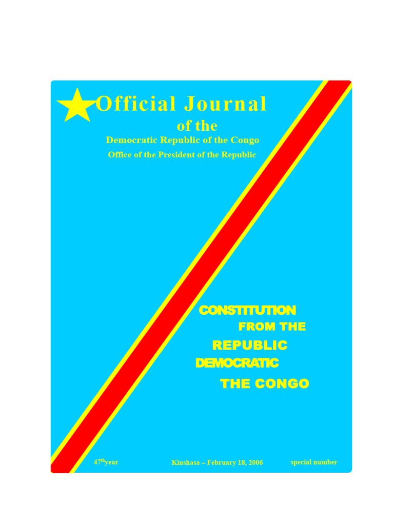Constitution DRC | PDF | Arrest | Democracy
