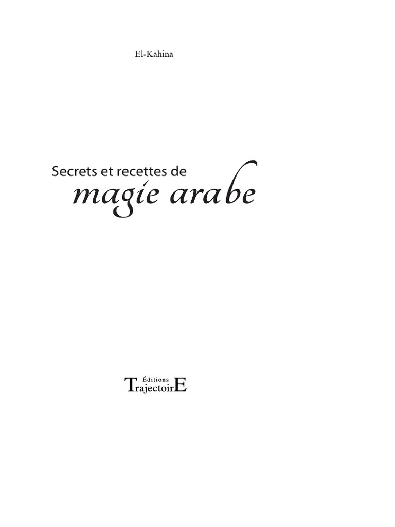 Magia Árabe 1 PDF | PDF | Brujería | Sobrenatural