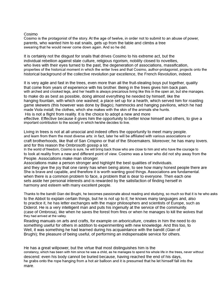 The Baron in the Trees | PDF | Love