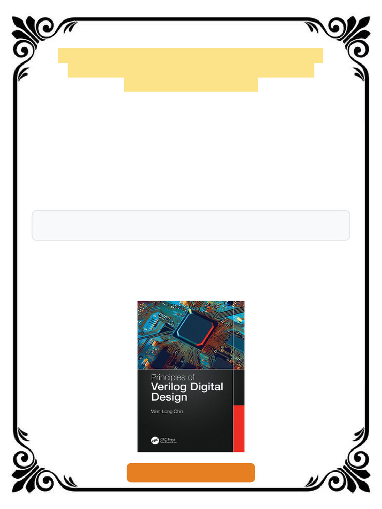 Principles of Verilog Digital Design 1st Edition Wen-Long Chin ebook ...
