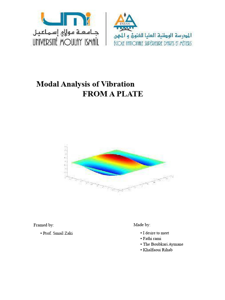 Modal Analysis of Vibration | PDF | Spectral Density | Frequency