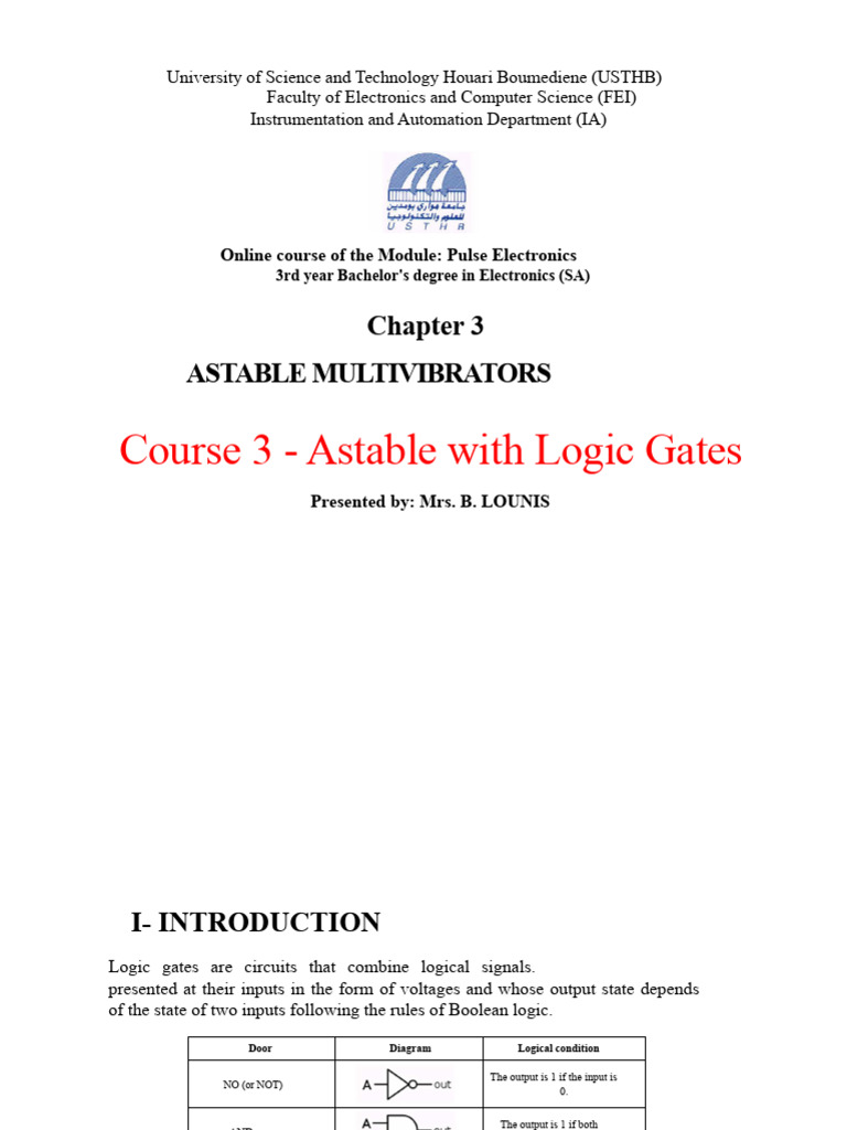 Course 7 - Logic Gate Stable | PDF | Logic Gate | Cmos