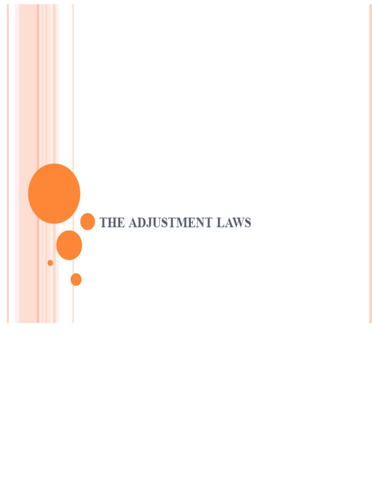 the adjustment laws.pptx | PDF | Normal Distribution | Probability ...