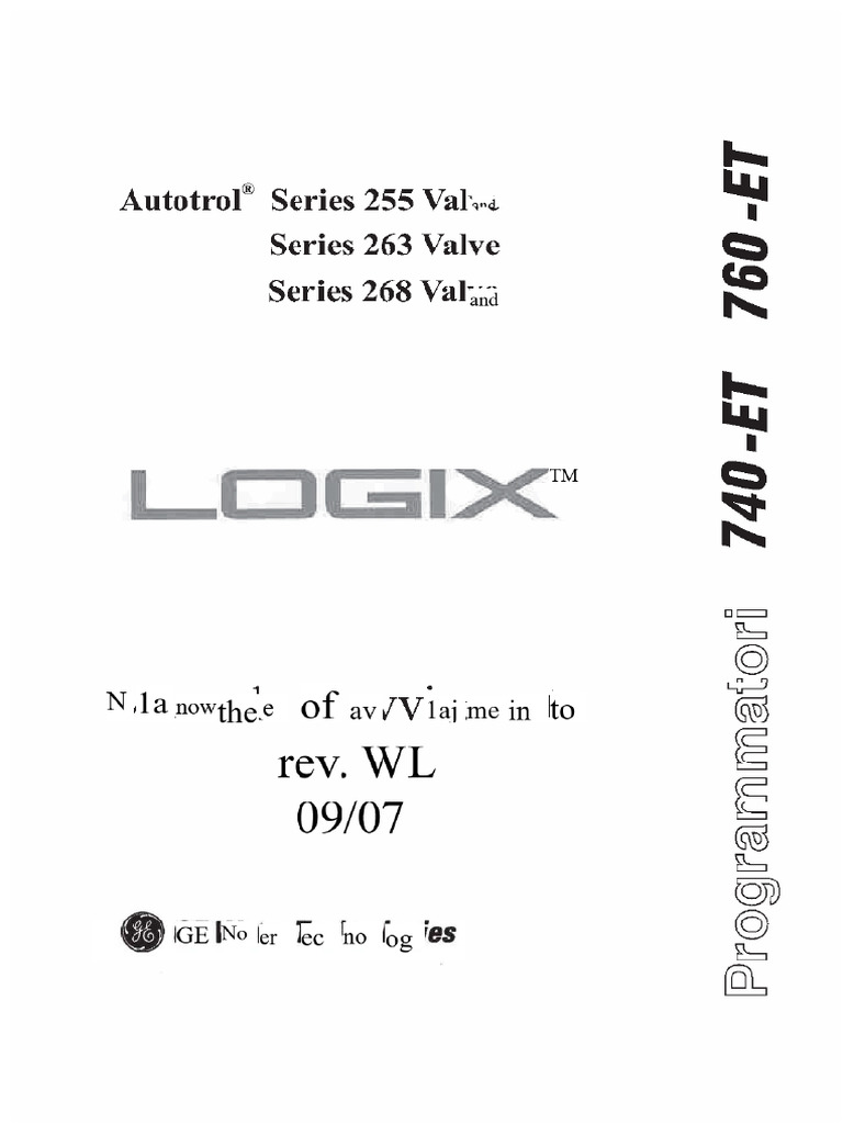 Logix 740-760 Water Line Manual | PDF