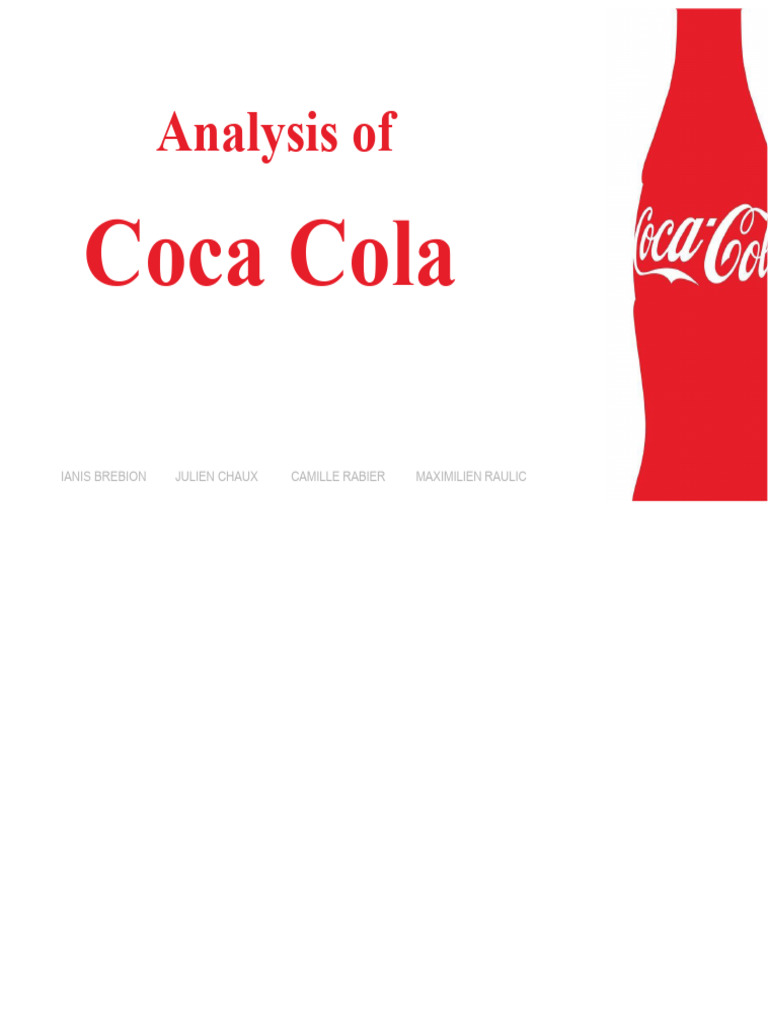Coca-Cola Marketing Analysis PDF | PDF | Coca Cola | Soft Drink