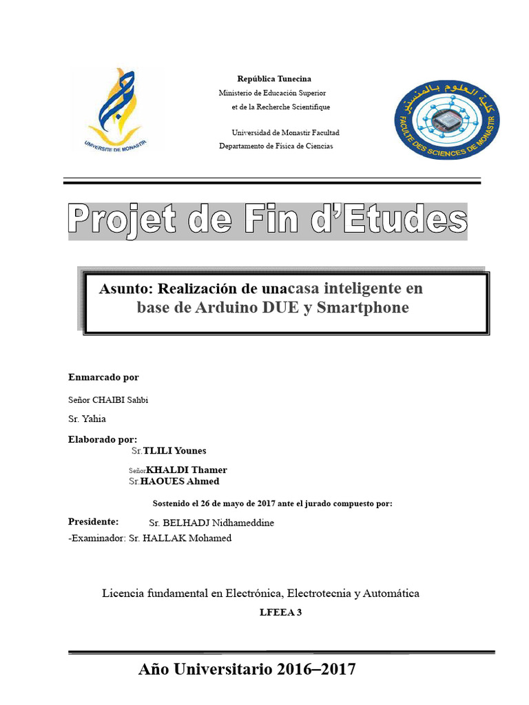Realización de Una Casa Inteligente A | PDF | Arduino | Hardware de la ...