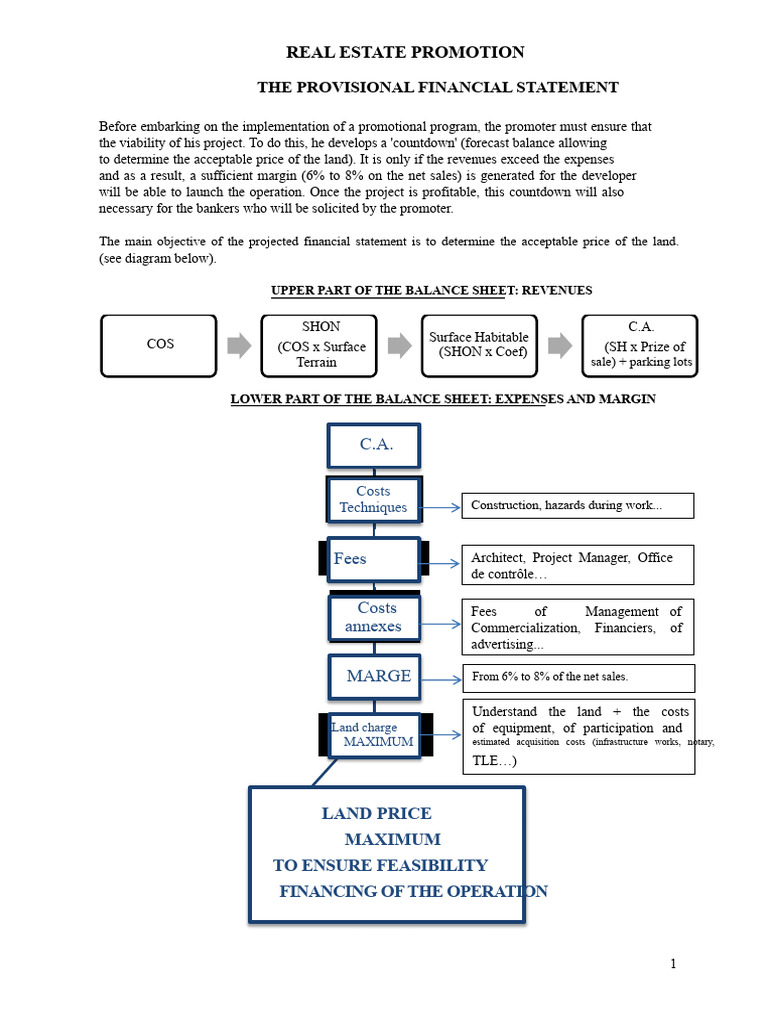 REAL ESTATE DEVELOPMENT THE PROVISIONAL FINANCIAL STATEMENT.pdf | PDF ...