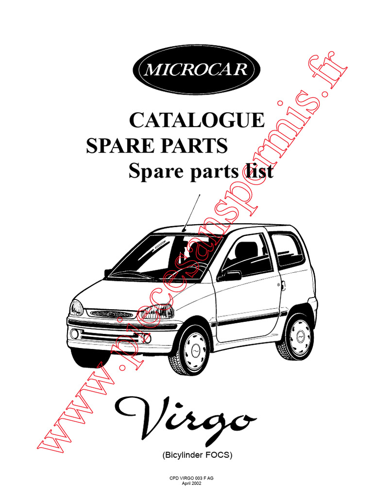 Spare Parts Catalogue for Bicylinder FOCS | PDF | Engine Technology ...