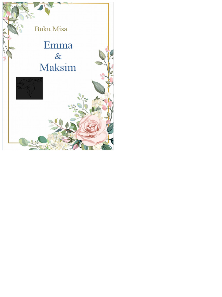 Buku Misa Pernikahan Emma & Maksim | PDF