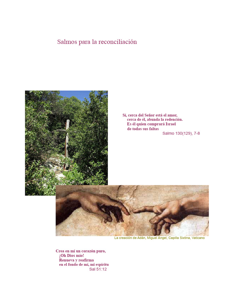 Salmos para la Reconciliación y el Perdón | PDF | Salmos | Oración