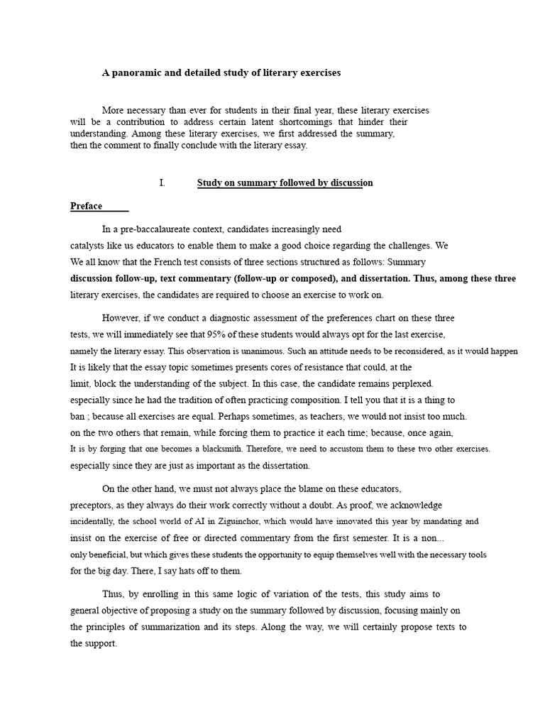 A Study Compiled From Literary Exercises | PDF | Science | Existentialism