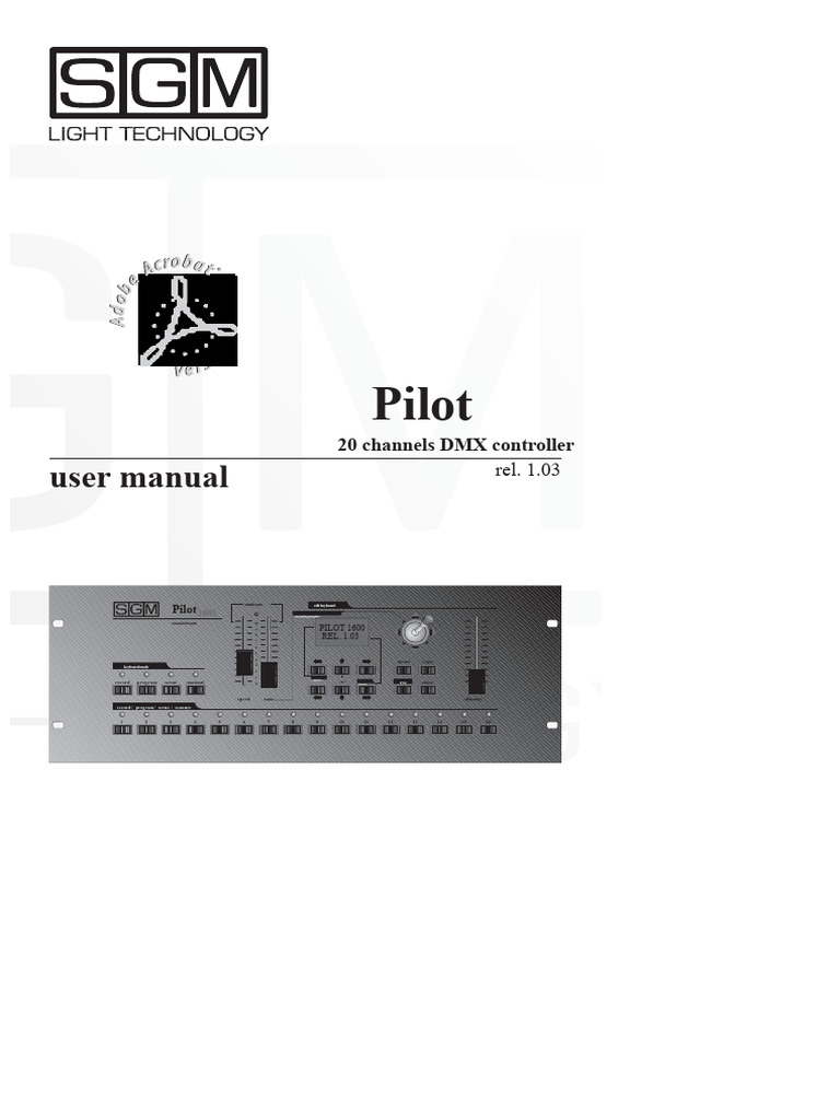 SGM Pilot 1600 User Manual | PDF | Computer Keyboard | Backup