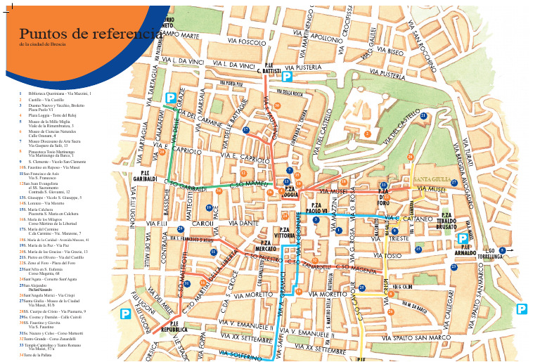 Mapa de La Ciudad de Brescia | PDF