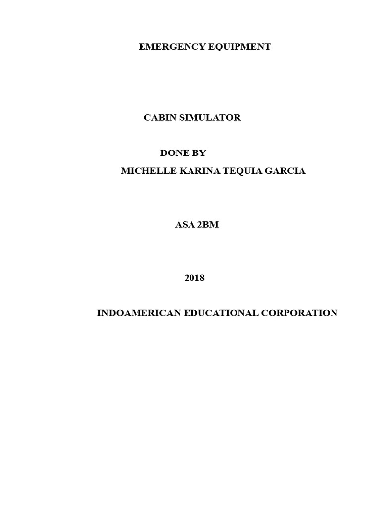 Emergency Equipment | PDF