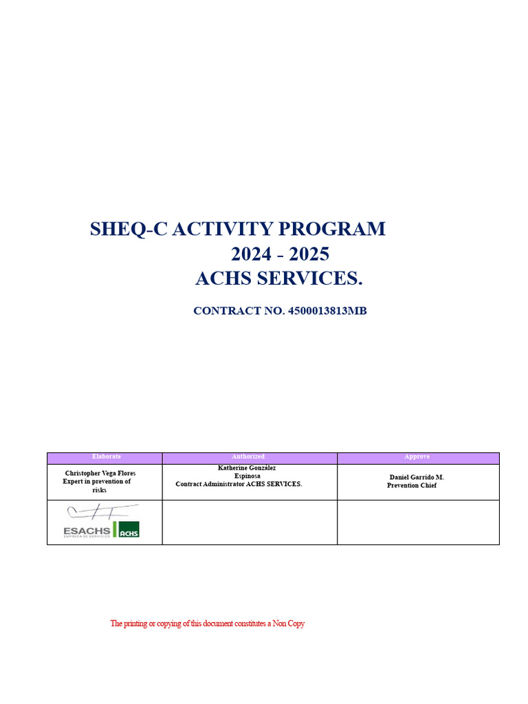 Plan Sheq-c 2023-2024 Mb Achs Services (1) | PDF | Occupational Safety ...