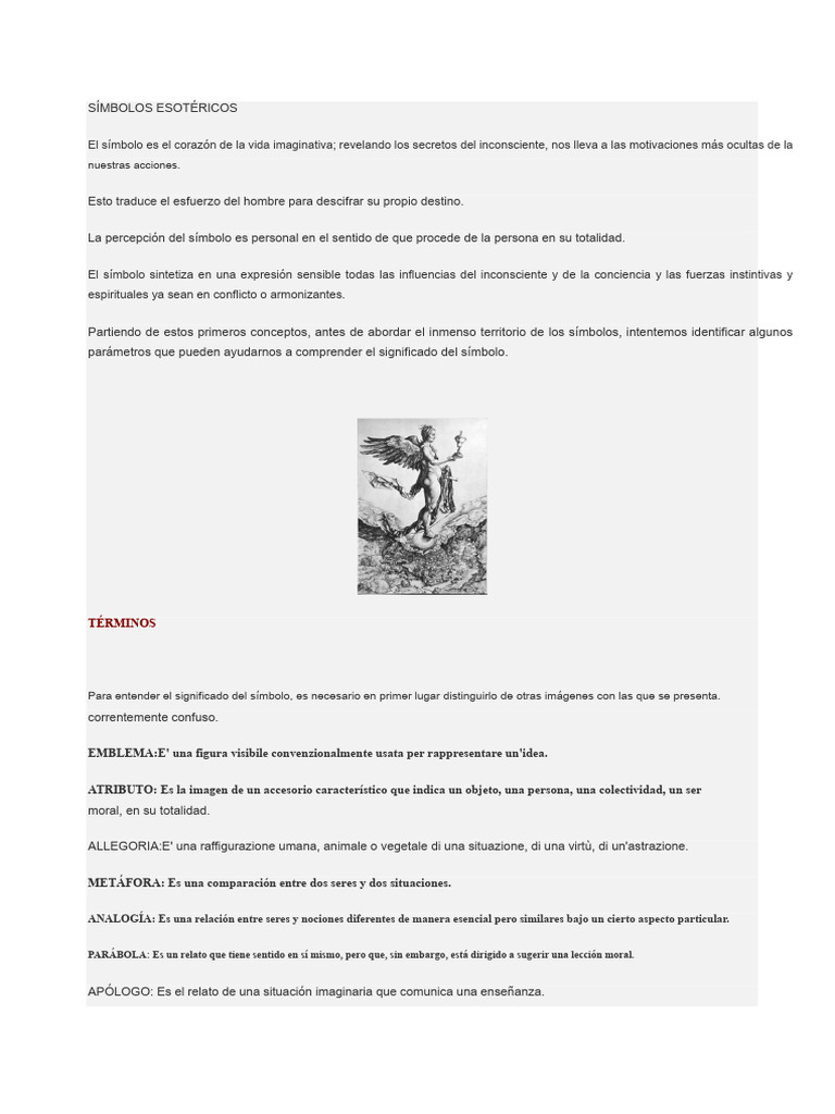 Símbolos Esotéricos | PDF | Los símbolos | Mente inconsciente