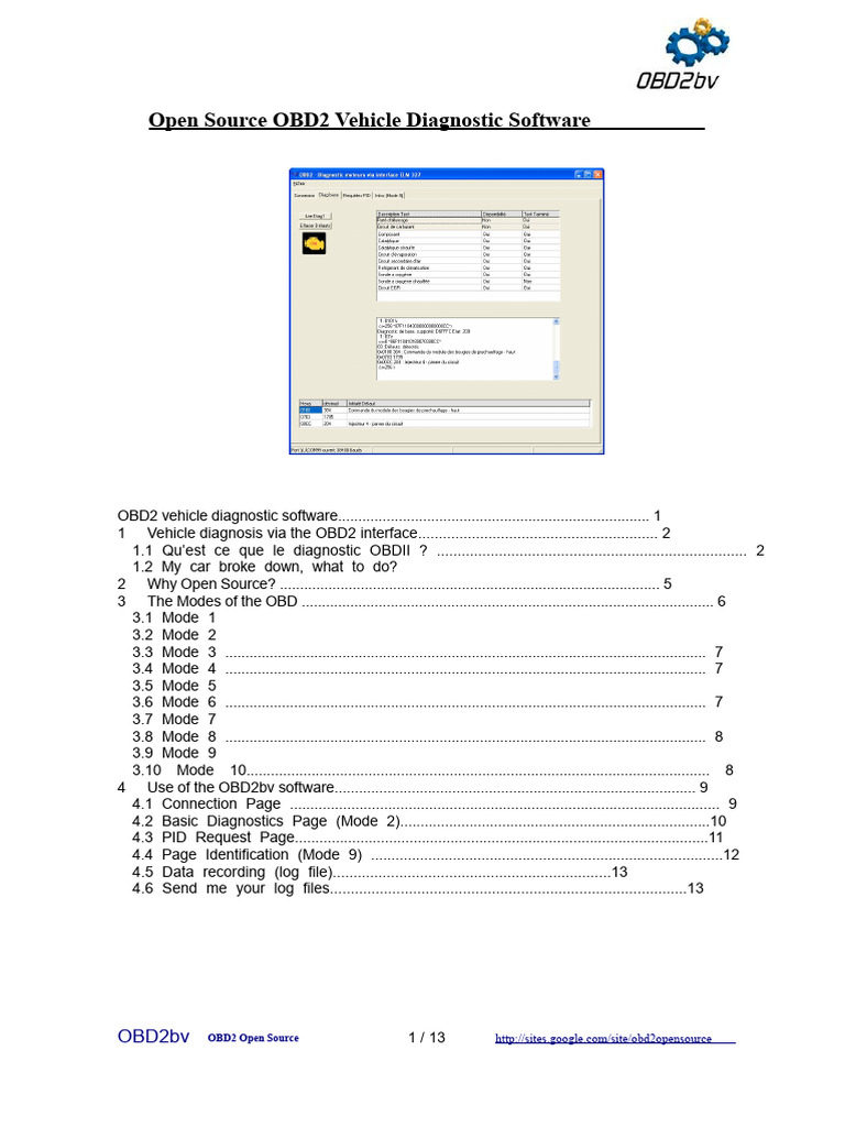 Vehicle Diagnostic Software OBD2bv PDF | PDF | Computing