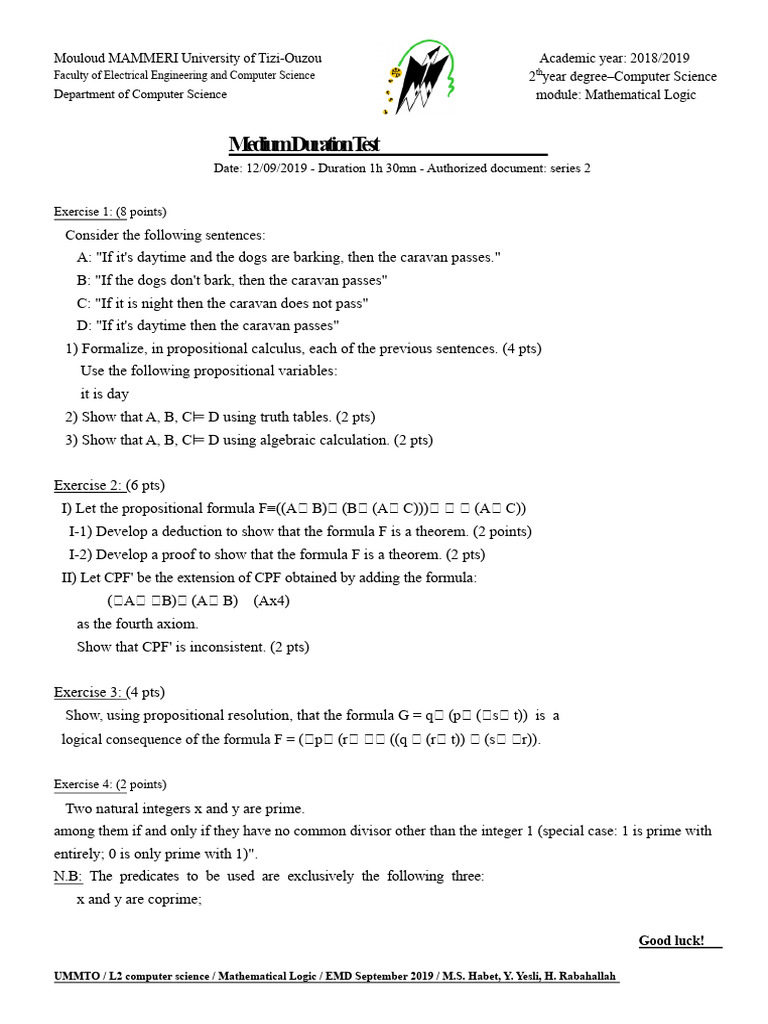 Log-Mat_EMD-and-corrected_2018-19.pdf | PDF | Metalogic | Mathematical ...