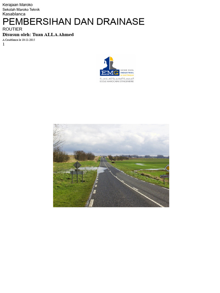 Pengelolaan dan Drainase Jalan | PDF
