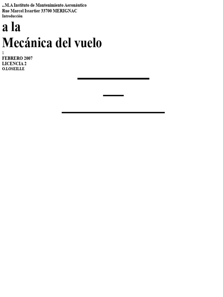 Curso Completo de Mecánica Del Vuelo | PDF | Arrastrar (Física) | Avión