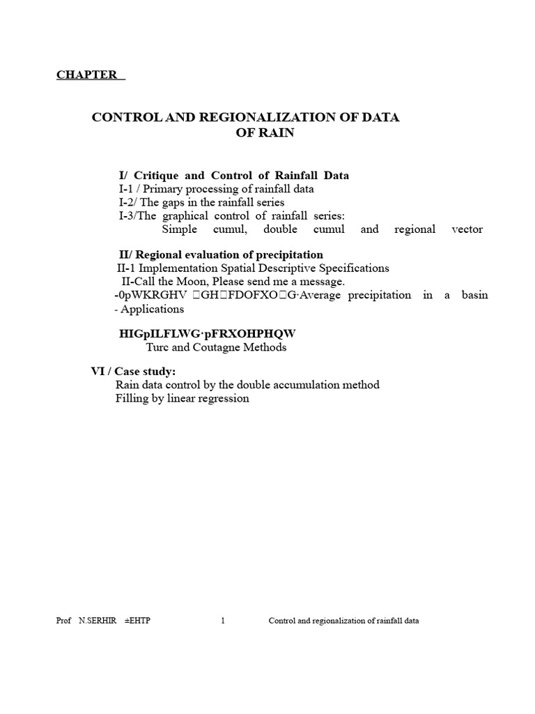 Filling The Gaps PDF | PDF | Observational Error | Rain