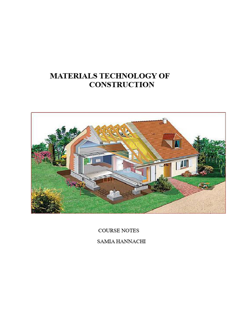 Construction Materials Technology Guide | PDF | Concrete | Cement