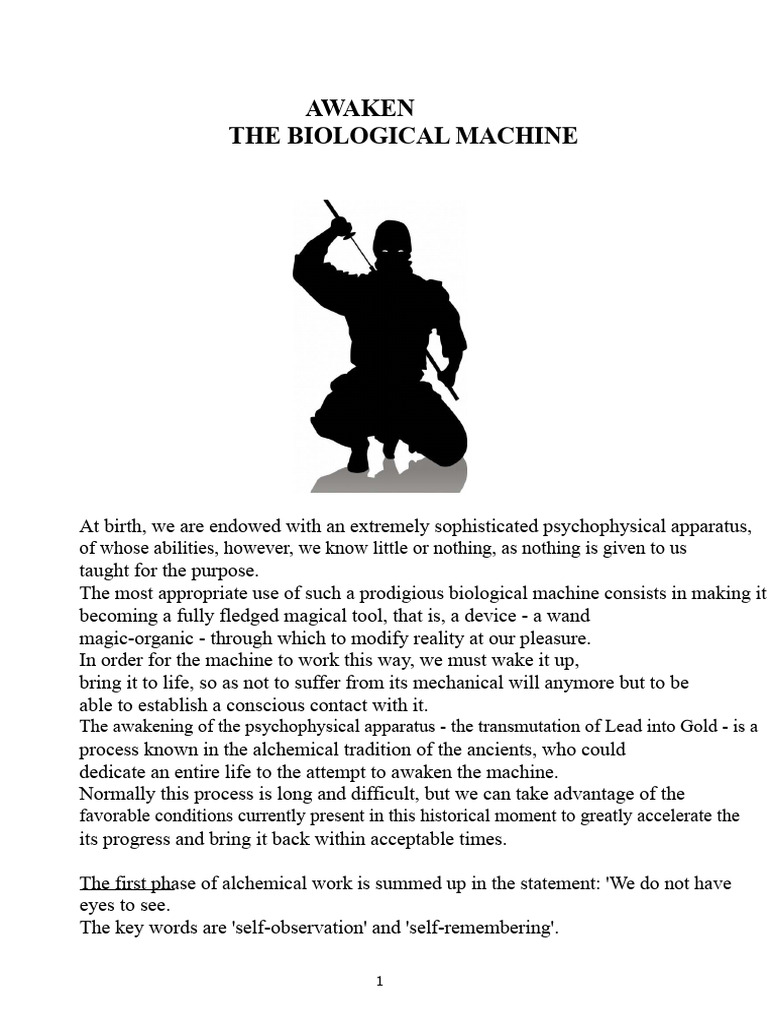 Biological Machine Salvatore Brizzi | PDF | Alchemy | Forgiveness