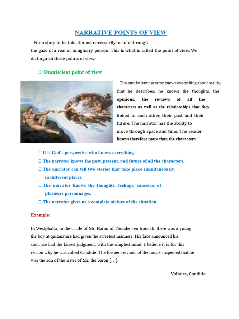 Narrative Points of View | PDF | Narration | Narrative