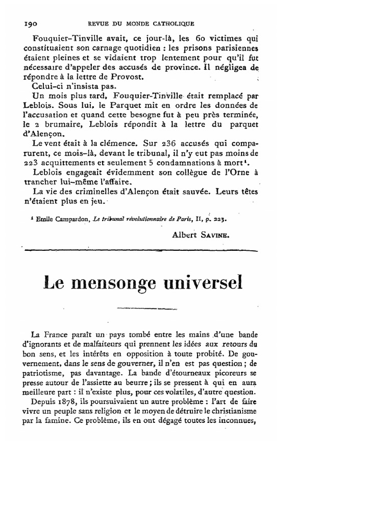 The Universal Lie | PDF