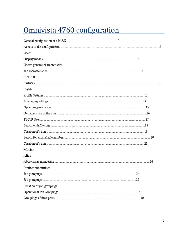Omnivista 4760 PABX Configuration Guide | PDF | Computer Keyboard | Backup