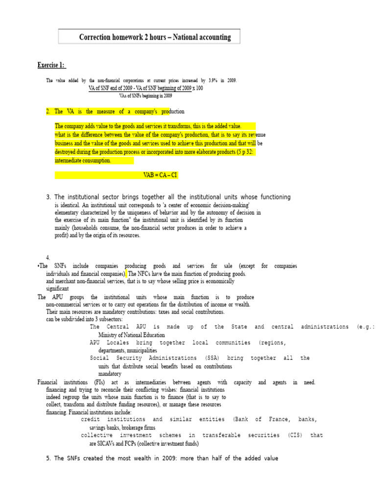National Accounting Assignment Correction | PDF | Gross Domestic ...