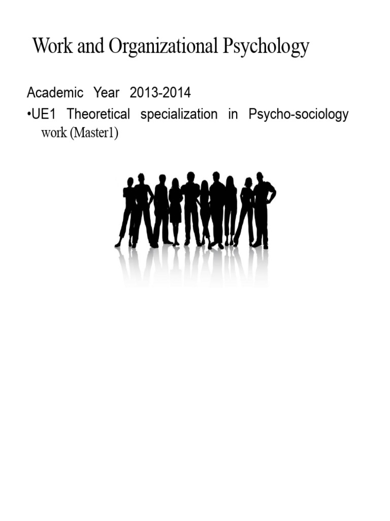 Work Psychology and Organizational Behavior | PDF | Psychology ...
